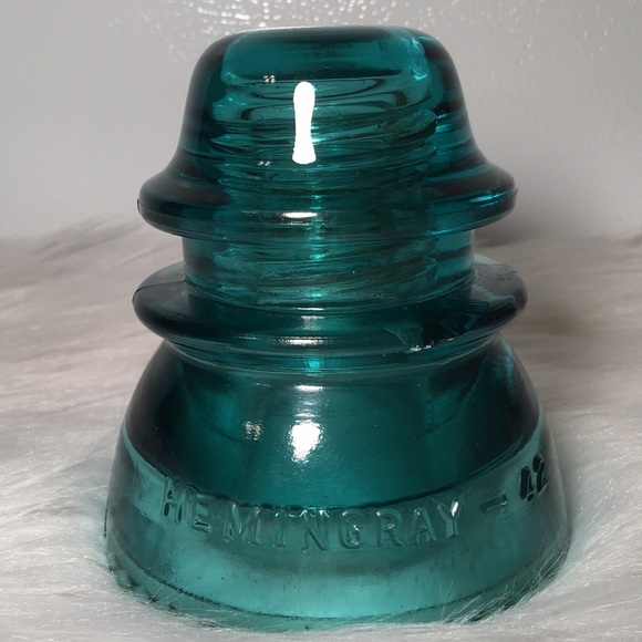 Hemingray | Accents | Vintage Hemingray Usa Blue Green Glass Insulator ...